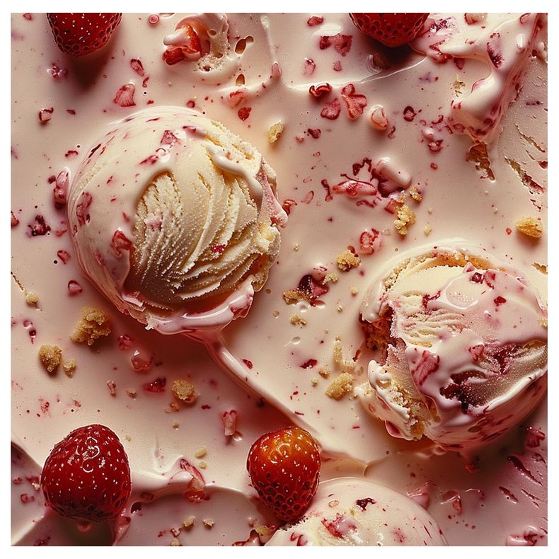 Glace party, Crème glacée tarte aux fraises - Jeff de Bruges