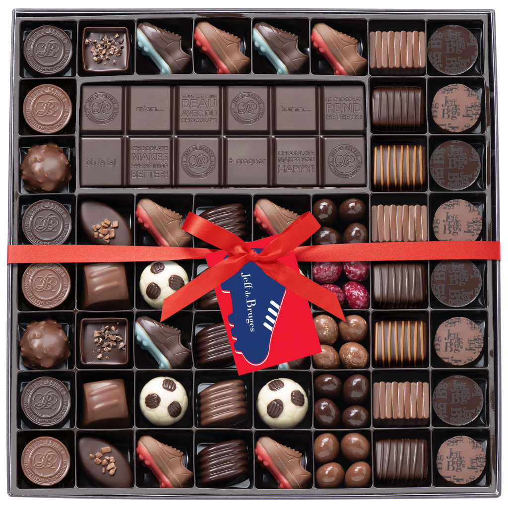 Chocolat Fête des pères, Boite 54 chocolats foot et sa tablette de ...