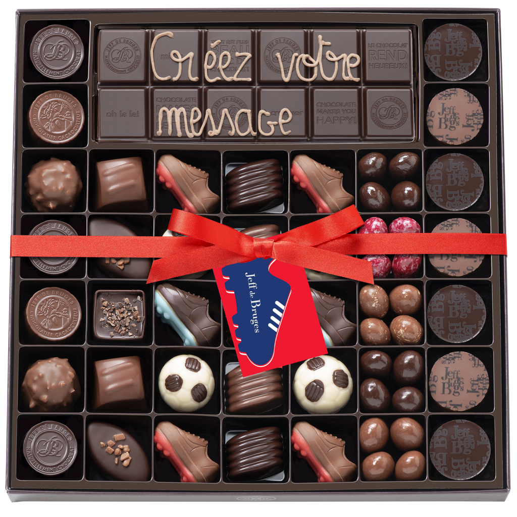 Chocolat Fête des pères, Boite 39 chocolats foot et sa tablette de ...