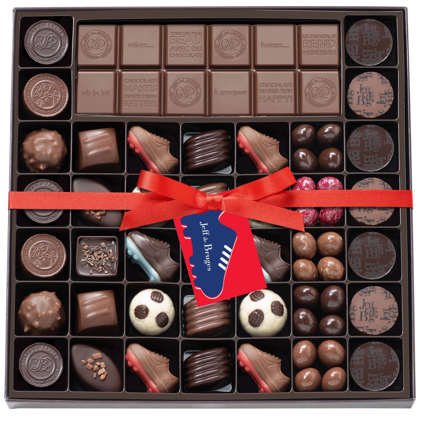 Chocolat Fête des pères, Boite 39 chocolats foot et sa tablette de ...