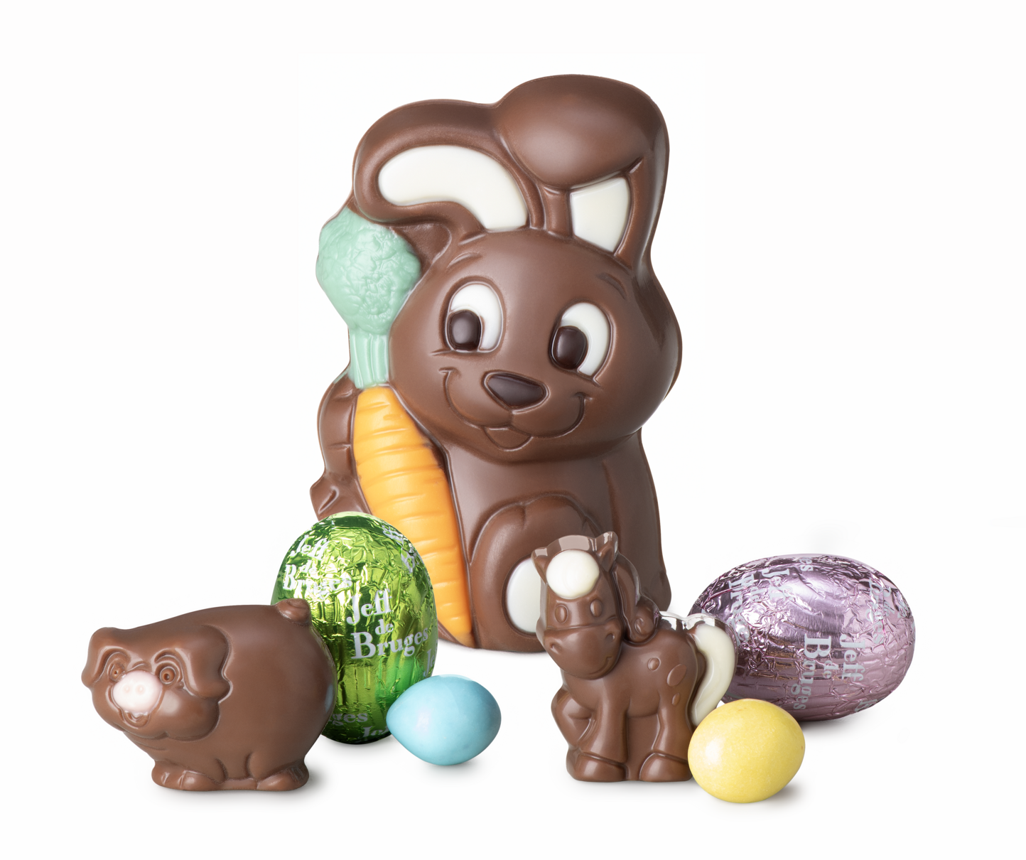 Gaby milk chocolate bunny filled with Easter treats