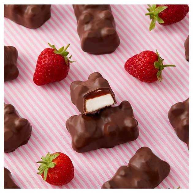 Ours guimauve, Cube 16 Ours Guimauve Chocolat au Lait et Fraise - Jeff ...